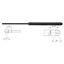 METZGER Gasfeder, Koffer-/Laderaum 2110485 hinten rechts f&uuml;r FORD