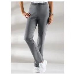Dehnbund-Jeans Classic Basics, Damen, Gr. 50, Normalgr&ouml;&szlig;en, grau (grau, denim), 81% Baumwolle, 17% Polyester, 2% Elasthan, unifarben, lang, Jeans