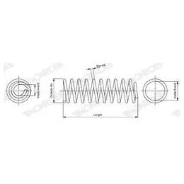 Monroe Fahrwerksfeder sp0219 f&uuml;r DAEWOO
