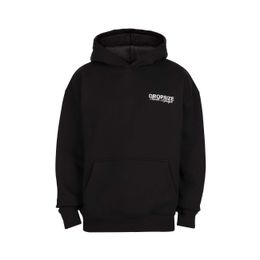 Kapuzensweatshirt DROPSIZE "Dropsize HEAVY OVERSIZE HUSTLE LIFESTYLE HOODIE", Herren, Gr. S, schwarz, 70% Baumwolle, 30% Polyester, bedruckt, Sweatshirts