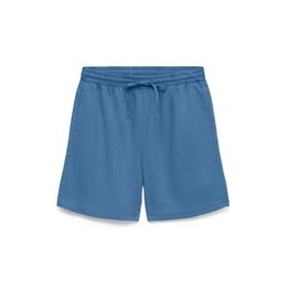 V&eacute;ro Moda Shorts VERO MODA "VMBREE HR LOOSE BERMUDA TENCEL SHORTS", Damen, Gr. L, N-Gr, medium blau denim, Web, Obermaterial: 100% Lyocell, unifarben, loose fit kurz, Hosen Shorts, Viskose, loose fit