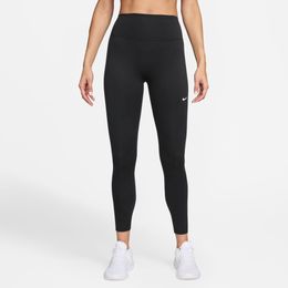 Trainingstights Nike "W NK DF ONE HR 7/8 TIGHT USEAM", Damen, Gr. L, N-Gr, schwarz, wei&szlig;, Obermaterial: 80% Polyester, 20% Elasthan, Hosen, schnell trocknendes Material, atmungsaktiv, sportlicher Stil