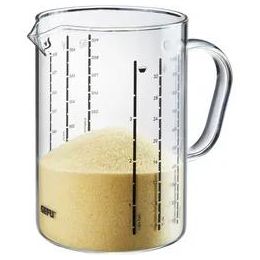 Messbecher Gefu "METI, 1000 ml", transparent, Volumen 1 l, Glas, Messbecher, Ausgie&szlig;nase, 1 Liter