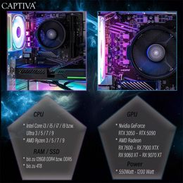 Captiva Gaming-PC "Highend Gaming R10-0587", ohne farbbezeichnung, B:24,5cm H:54,5cm T:53,5cm, Desktop-PCs
