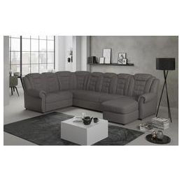Wohnlandschaft Home Affaire "Boston U-Form", braun (fango), B:333cm H:102cm T:216cm, 64% Polyurethan, 25% Polyester, 11% Baumwolle, Sofas, Wohnlandschaft, mit hoher R&uuml;ckenlehne, wahlweise mit Bettfunktion & Stauraum