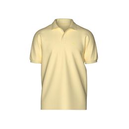 Poloshirt TRIGEMA "TRIGEMA Poloshirt DELUXE Piqu&eacute;", Damen, Gr. L, vanille, Piqu&eacute;, 100% Baumwolle, Basic, lang, ohne Ausschnitt, Shirts