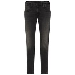 Slim-fit-Jeans Replay "Anbass", Herren, Gr. 30, L&auml;nge 34, schwarz delav&egrave;, Denim/Jeans, Obermaterial: 99% Baumwolle, 1% Elasthan, slim fit normal, Jeans Slim-fit-Jeans