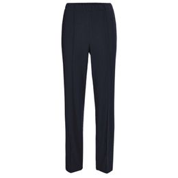 Schlupfhose GOLDNER "Rippenhose mit Biesen", Damen, Gr. 38, N-Gr, blau (dunkelblau), Obermaterial: 100% Polyester COOLMAX(R) PES(Coolmax)., normal, Hosen Schlupfhose, Ohne