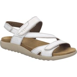 Sandale Josef Seibel "Juliet 01, weiss", Damen, Gr. 37, wei&szlig;, Obermaterial: 100% Rindsleder Leather cow., Schuhe Sandale
