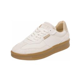 Sneaker Steve Madden "Steve Madden Sneaker Veloursleder", Damen, Gr. 36, wei&szlig; (sanftes wei&szlig;), Veloursleder, Schuhe Sneaker