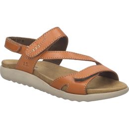 Sandale Josef Seibel "Juliet 01, orange", Damen, Gr. 37, orange, Obermaterial: 100% Rindsleder Leather cow., Schuhe Sandale
