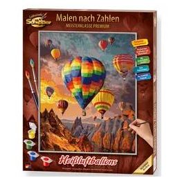 Malen nach Zahlen Schipper "Meisterklasse Premium - Hei&szlig;luftballons", bunt, Malvorlagen, KinderB:40cm H:50cm, Made in Germany, B:40cm H:50cm