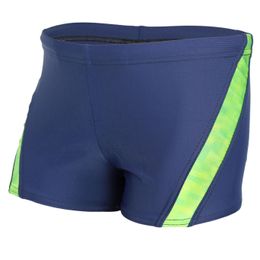 Badehose AQUARTI "Badehose Jungen Schwimmhose Kontrastfarbige Eins&auml;tze", Kinder, Gr. 134, N-Gr, gr&uuml;n (dunkelblau, gr&uuml;n), Obermaterial: 80% Polyamid PA. 20% Elasthan EL., Badehosen Badehose