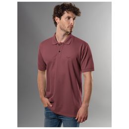 Poloshirt TRIGEMA "TRIGEMA Poloshirt DELUXE Piqu&eacute;", Herren, Gr. L, mahagoni, Piqu&eacute;, 100% Baumwolle, Basic, lang, ohne Ausschnitt, Shirts