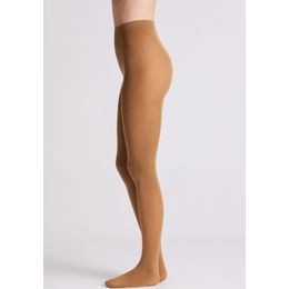 Feinstrumpfhose YSABEL MORA "TIGHTS BASIC COLLECTION", Damen, Gr. L, beige, Obermaterial: 85% Polyamid, 15% Elasthan, unifarben, Strumpfhosen Feinstrumpfhose, starke Strumpfhose im zarten Look