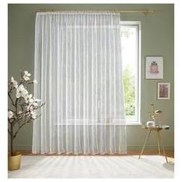 Gardine OTTO HOME "Bea" Gr. 4, wei&szlig;, B:450cm H:145cm, Voile, Polyester, Gardinen, Gardine, Store