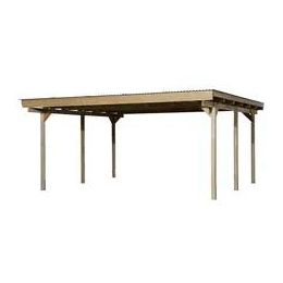 Doppelcarport Weka "616", braun, B/H/T: 225cm x, Carports