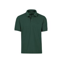 Poloshirt TRIGEMA "TRIGEMA Poloshirt DELUXE Piqu&eacute;", Herren, Gr. M, gr&uuml;n (tanne), Piqu&eacute;, 100% Baumwolle, Basic, lang, ohne Ausschnitt, Shirts
