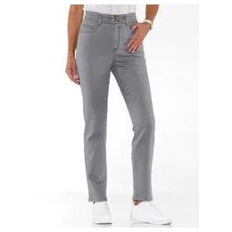Bequeme Jeans Classic Basics, Damen, Gr. 42, Normalgr&ouml;&szlig;en, grau (grau, denim), 81% Baumwolle, 17% Polyester, 2% Elasthan, unifarben, lang, Jeans