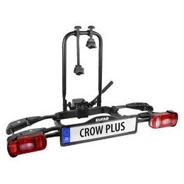 Kupplungsfahrradtr&auml;ger Eufab "CROW PLUS", schwarz, B:117cm H:67cm T:56cm, Fahrradtr&auml;ger, abschlie&szlig;bar