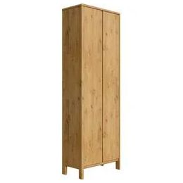 Garderobenschrank OTTO HOME "Luven", beige (natur), B:65cm H:192cm T:34cm, Massivholz, Schr&auml;nke, Garderobenschrank, FSC-zertifiziertes Massivholz, H&ouml;he 192 cm