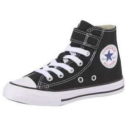 Sneaker Converse "CHUCK TAYLOR ALL STAR 1V EASY-ON Hi", Kinder, Gr. 31, schwarz, Textil, Schuhe Skaterschuh Sneakerboots Canvassneaker Sneaker high, mit Klettverschluss f&uuml;r Kinder