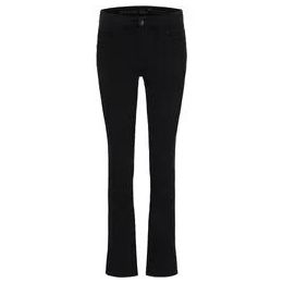 Slim-fit-Jeans Mustang "Rebecca", Damen, Gr. 27, L&auml;nge 32, schwarz (mignight schwarz), Denim/Jeans, Obermaterial: 65% Baumwolle, 31% Polyester, 4% Elasthan, lang, Jeans Slim-fit-Jeans