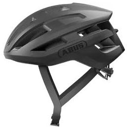 Fahrradhelm Abus "POWERDOME" Gr. L, schwarz (mattschwarz), Helme, L Kopfumfang: 57cm - 61cm, matt, unifarben