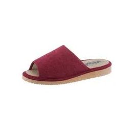 Classic Dog Pantoffel CLASSIC, Damen, Gr. 37, rot (bordeaux), Textil, Schuhe Damenschuh Hausschuh Pantoffeln