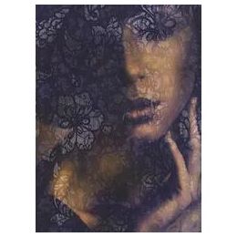 Vliestapete Komar "Vlies - Lace - Gr&ouml;&szlig;e 184 x 248 cm", schwarz, B:184m L:248m, Tapeten, Wohnzimmer, Schlafzimmer