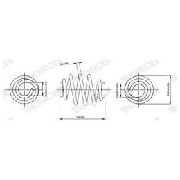 Monroe Fahrwerksfeder sn2194 f&uuml;r VW