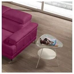 Ecksofa Egoitaliano "Soul, Design und Sitzkomfort auf hohem Niveau, tolle Details, L-Form", pink (fuchsia), B:250cm H:99cm T:166cm, Sofas, Ecksofa, mit Recamiere, inkl. Kopfteilverstellung