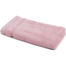 G&ouml;zze G&auml;stehandt&uuml;cher G&Ouml;ZZE "Monaco", rosa (altrosa), B:30cm L:50cm, Walkfrottier, Obermaterial: 100% Baumwolle, Handt&uuml;cher, im Set, Uni Farben, mit gewellter Bord&uuml;re