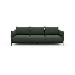 3-Sitzer TENKSOM "Kayto Sofa, TV-Couch, Dreisitzer", gr&uuml;n (dunkelgr&uuml;n), B:250cm H:68cm T:100cm, Sofas, Bez&uuml;ge wechselbar, hoher Sitzkomfort, robuste Unterkonstruktion