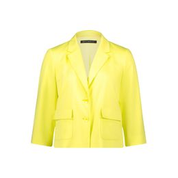 Kurzblazer Betty Barclay "Damen mit 3/4 Arm", Damen, Gr. 36, gelb, Obermaterial: 59% Baumwolle, 39% Viskose, 2% Elasthan; Futter: 100% Polyester, tailliert normal, Blazer Kurzblazer