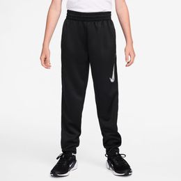 Sporthose Nike "B NK MULTI KNIT PANT HBR", M&auml;dchen, Gr. L (152/158), N-Gr, schwarz, wei&szlig;, Obermaterial: 100% Polyester, Hosen Sporthose, leichtes Material, sportlicher Stil, f&uuml;r Kinder