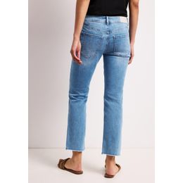 Slim-fit-Jeans Street One, Damen, Gr. 26, L&auml;nge 28, light blau wash, Jeans, 63% Baumwolle, 25% Polyester, 10% Viskose, 2% Elasthan, unifarben, kn&ouml;chelfrei, Jeans Slim-fit-Jeans, Middle Waist