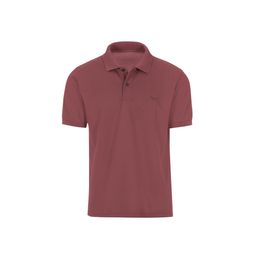 Poloshirt TRIGEMA "TRIGEMA Poloshirt DELUXE Piqu&eacute;", Damen, Gr. L, mahagoni, Piqu&eacute;, 100% Baumwolle, Basic, lang, ohne Ausschnitt, Shirts