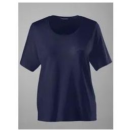 Trainingsshirt Catamaran "Sportshirt", Damen, Gr. 48/50, blau (marine, hellblau), 92% Baumwolle, 8% Elasthan, unifarben, Rundhals, Shirts