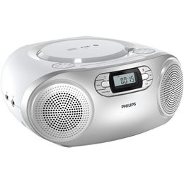 Philips Boombox "TAZ2000S/10", silber, B:28,5cm H:12,5cm T:24,5cm, Radios