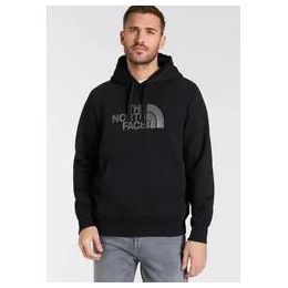 Kapuzensweatshirt The North Face "M DREW PEAK REGULAR HOODIE", Herren, Gr. L, schwarz (tnf schwarz), Sweatware, Obermaterial: 80% Baumwolle, 20% Polyester, bestickt, unifarben, Rippb&uuml;ndchen, Sweatshirts, mit K&auml;ngurutasche, mit regulierbarer Kapuze, sportlicher Stil
