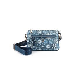 Schultertasche GATTINONI "Teodosia Daily Crossbody Bag Damen", Damen, Gr. B/H/T: 7cm x 16cm onesize, lapislazuli, PVC, Polyurethan, Taschen Schultertasche, Schultertasche Damen, Abendtasche, Fashion, Lifestyle, Sale