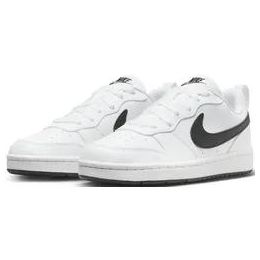 Sneaker Nike SPORTSWEAR "Court Borough Low Recraft", M&auml;dchen, Gr. 39, wei&szlig; (wei&szlig;, schwarz), Synthetik, Textil, Schuhe Sneaker, Design auf den Spuren des Air Force 1 f&uuml;r Jugendliche