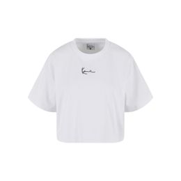 T-Shirt Karl Kani "Karl Kani Damen", Damen, Gr. M, wei&szlig;, 95% Baumwolle, 5% Elasthan, slim fit, Rundhals, Shirts T-Shirt