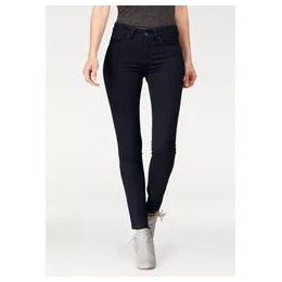 Skinny-fit-Jeans MAC "Dream Skinny", Damen, Gr. 42, L&auml;nge 30, blau (blau rinsed), Jeans, Obermaterial: 65% Baumwolle, 31% Polyester, 4% Elasthan, sehr figurbetont lang, Jeans, in hochelastische Qualit&auml;t f&uuml;r den perfekten Sitz