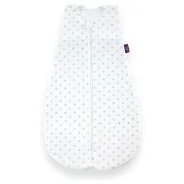 Tr&auml;umeland Babyschlafsack TR&Auml;UMELAND "Sommerschlafsack LIEBMICH Baumwolle, Design Sternchen grau", Baby, Gr. L: 91cm, 90, wei&szlig;, Bezug: 100% Baumwolle, Schlafs&auml;cke
