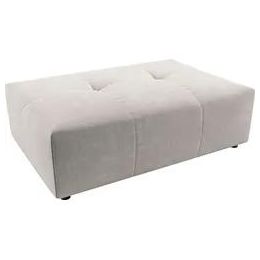 Polsterhocker 3C Candy "Yoshy", grau (hellgrau), B:120cm H:41cm T:83cm, 100% Polyester, Hocker, Polsterhocker, Passend zur Serie Yoshy
