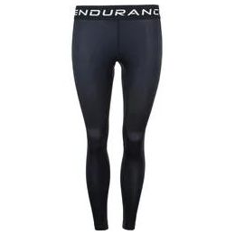 Trainingstights Endurance "Power", Jungen, Gr. 152, EURO-Gr&ouml;&szlig;en, schwarz, 90% Polyester, 10% Elasthan, unifarben, lang, Hosen, mit Quick Dry-Technologie