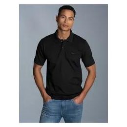 Poloshirt TRIGEMA "TRIGEMA Poloshirt DELUXE Piqu&eacute;", Herren, Gr. 4XL, schwarz, Piqu&eacute;, 100% Baumwolle, Basic, lang, ohne Ausschnitt, Shirts