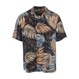 Kurzarmhemd Urban Classics "Urban Classics Herren Viscose AOP Resort Shirt", Herren, Gr. M, US-Gr&ouml;&szlig;en, palmfront, 100% Viskose, normal, Hemden